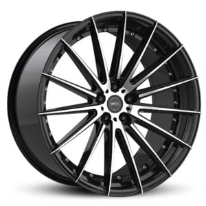 GT FORM ANVIL GLOSS BLACK MACHINED FACE 19X8.5 5X118 WHEEL & TYRE ...