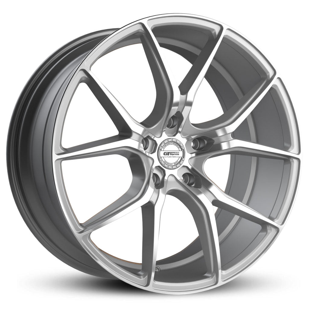 GT FORM VENOM SILVER MACHINED FACE 20X8.5 5X108 WHEEL & TYRE PACKAGE ...