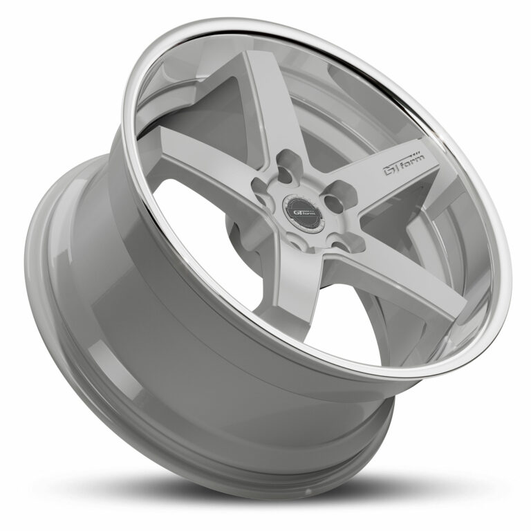 Buy Gloss White With Chrome Lip Wheels and Rims | CNC Wheels