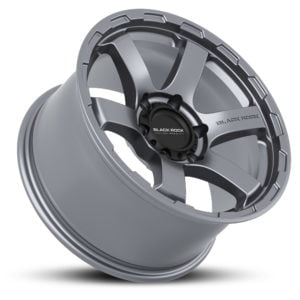 BLACK ROCK GRIP SATIN GUNMETAL GREY 17X9 6X139.7 WHEEL - CNC Wheels