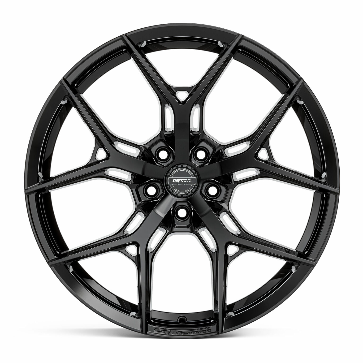 GT FORM TORQUE GLOSS BLACK 19X8.5 5X114.3 WHEEL - CNC Wheels