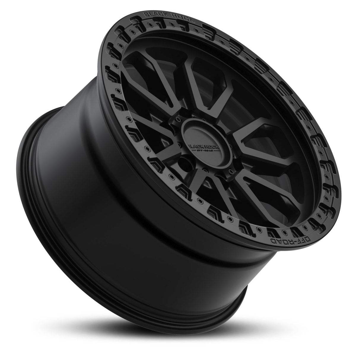 BLACK ROCK COBRA SATIN BLACK 20X9 5X150 WHEEL & TYRE PACKAGE - CNC Wheels