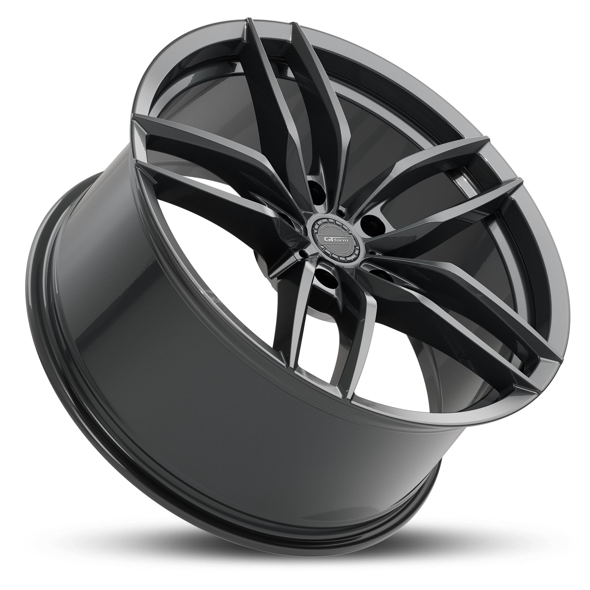 GT FORM SHADOW GLOSS GUNMETAL 19X8.5 5X100 WHEEL & TYRE PACKAGE - CNC ...
