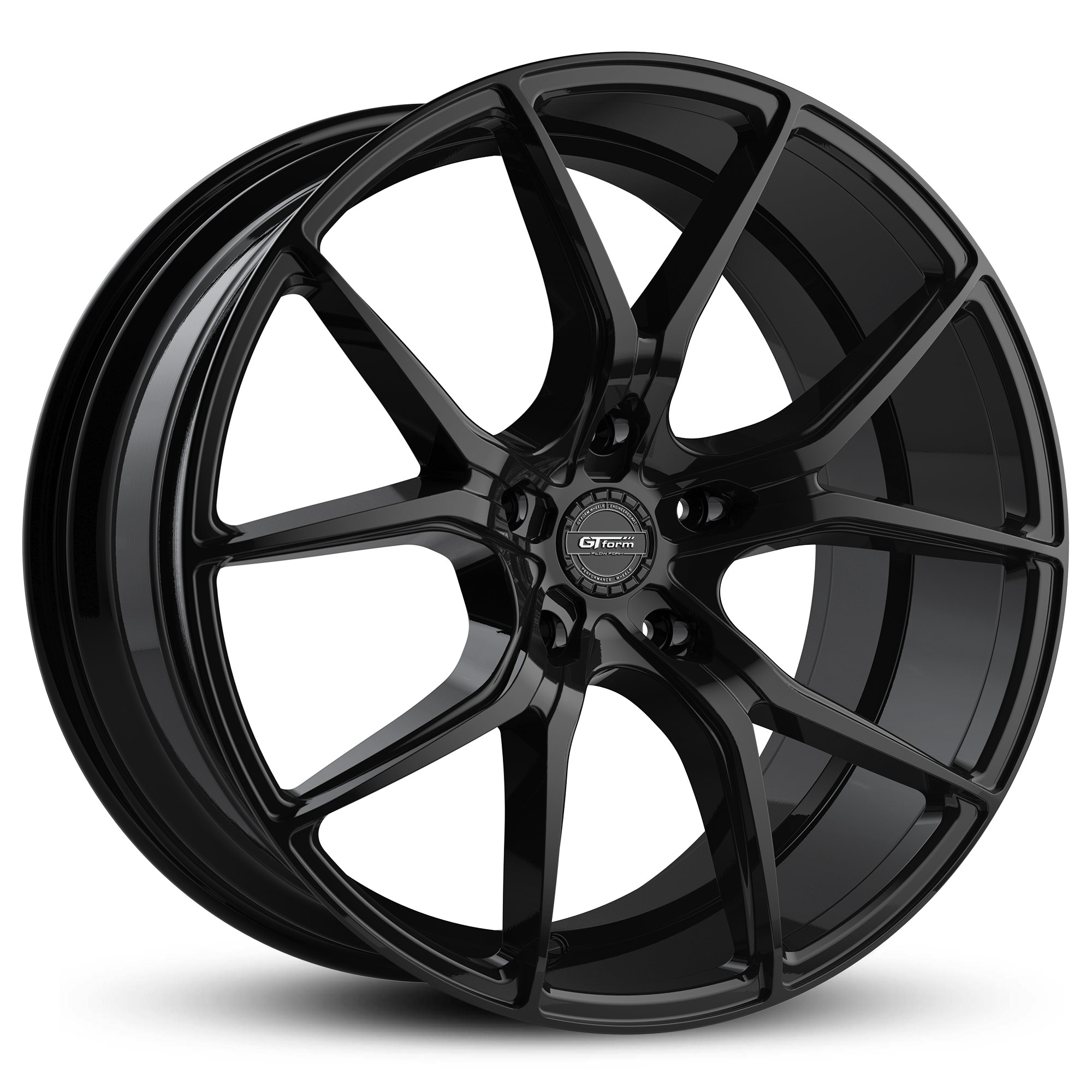 GT FORM VENOM GLOSS BLACK 22X10 5X114.3 WHEEL & TYRE PACKAGE - CNC Wheels