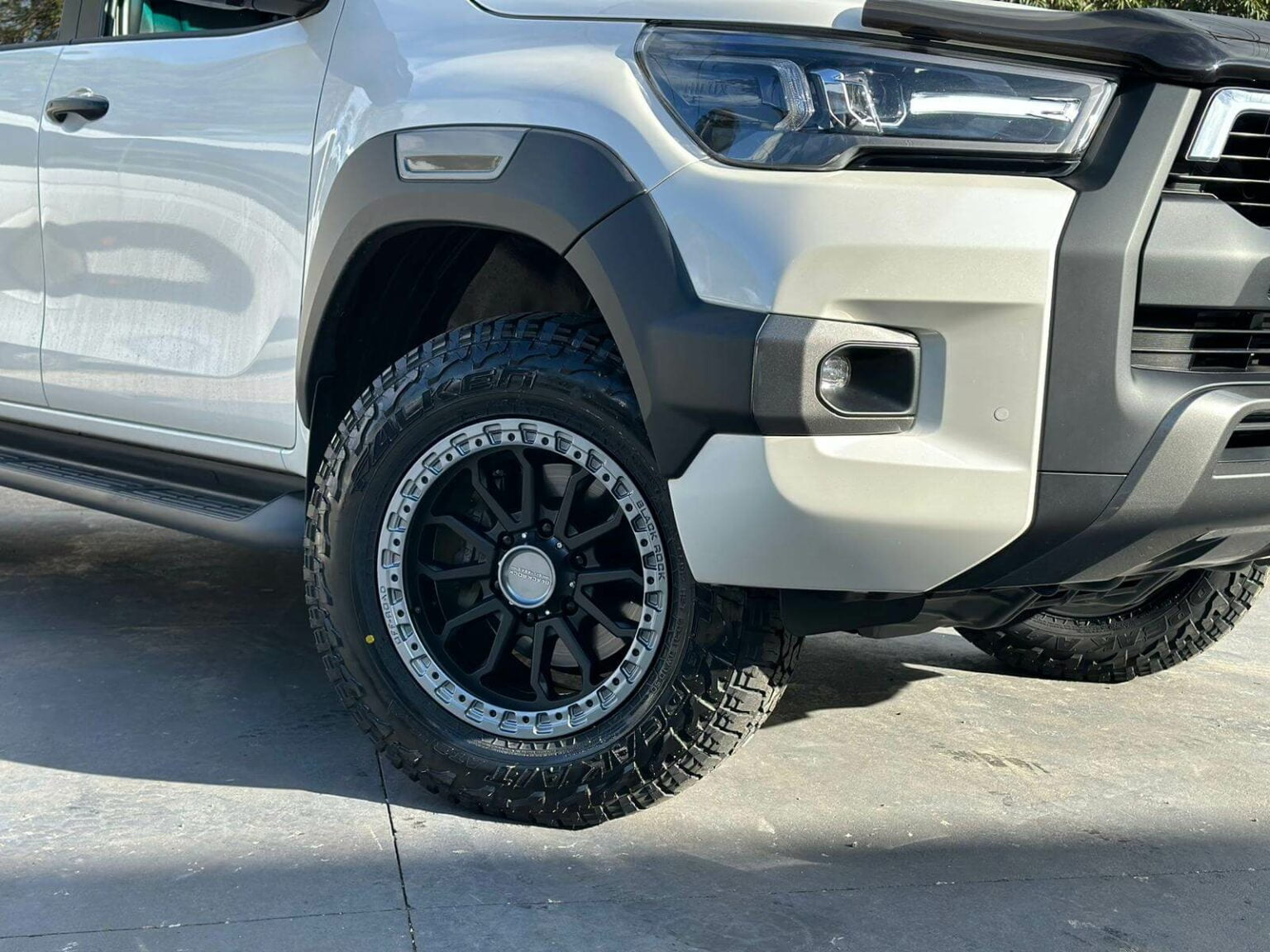 BLACK ROCK COBRA WHEELS SATIN BLACK GUNMETAL GREY RING 17X9 6X139.7 ...