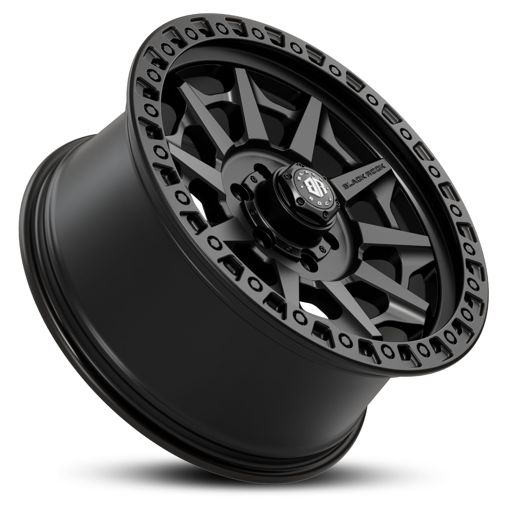 BLACK ROCK CAGE SATIN BLACK 20X9 6X139.7 WHEEL ONLY - CNC Wheels