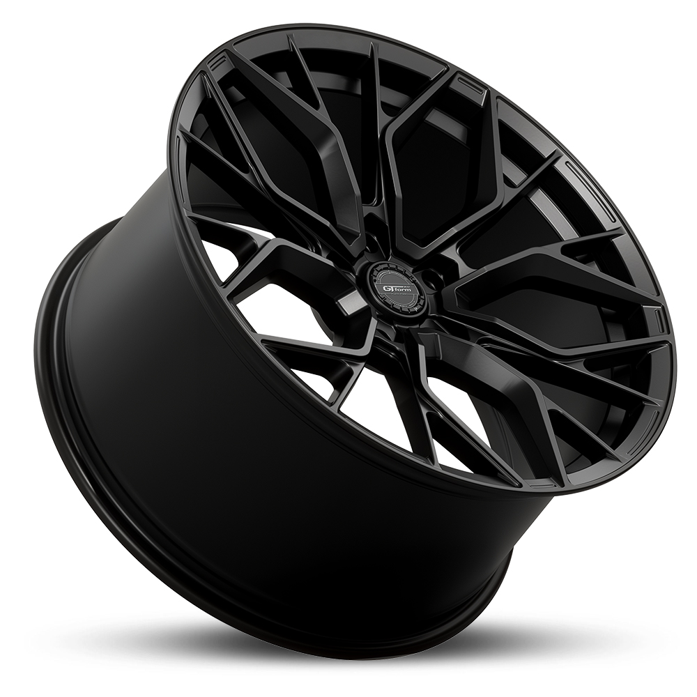 GT FORM MARQUEE SATIN BLACK 22X9 5X108 WHEEL & TYRE PACKAGE - CNC Wheels