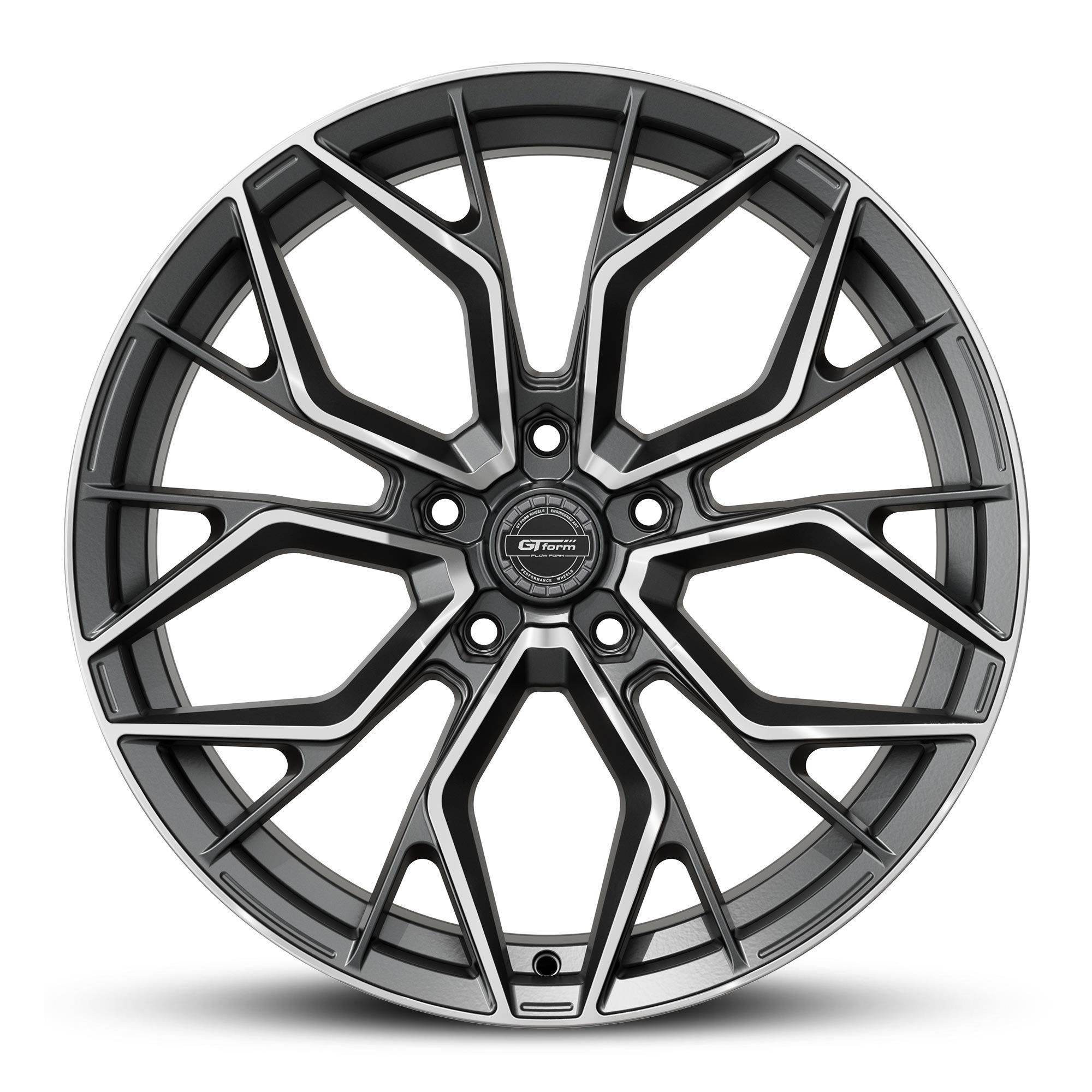 GT FORM MARQUEE SATIN GUNMETAL MACHINED FACE 22X9 5X114.3 WHEEL | CNC ...