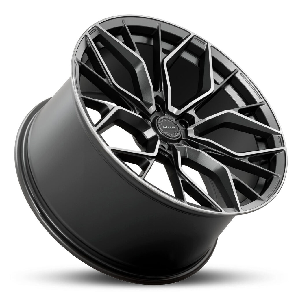 GT FORM MARQUEE SATIN GUNMETAL MACHINED FACE 22X9 5X128 WHEEL | CNC Wheels