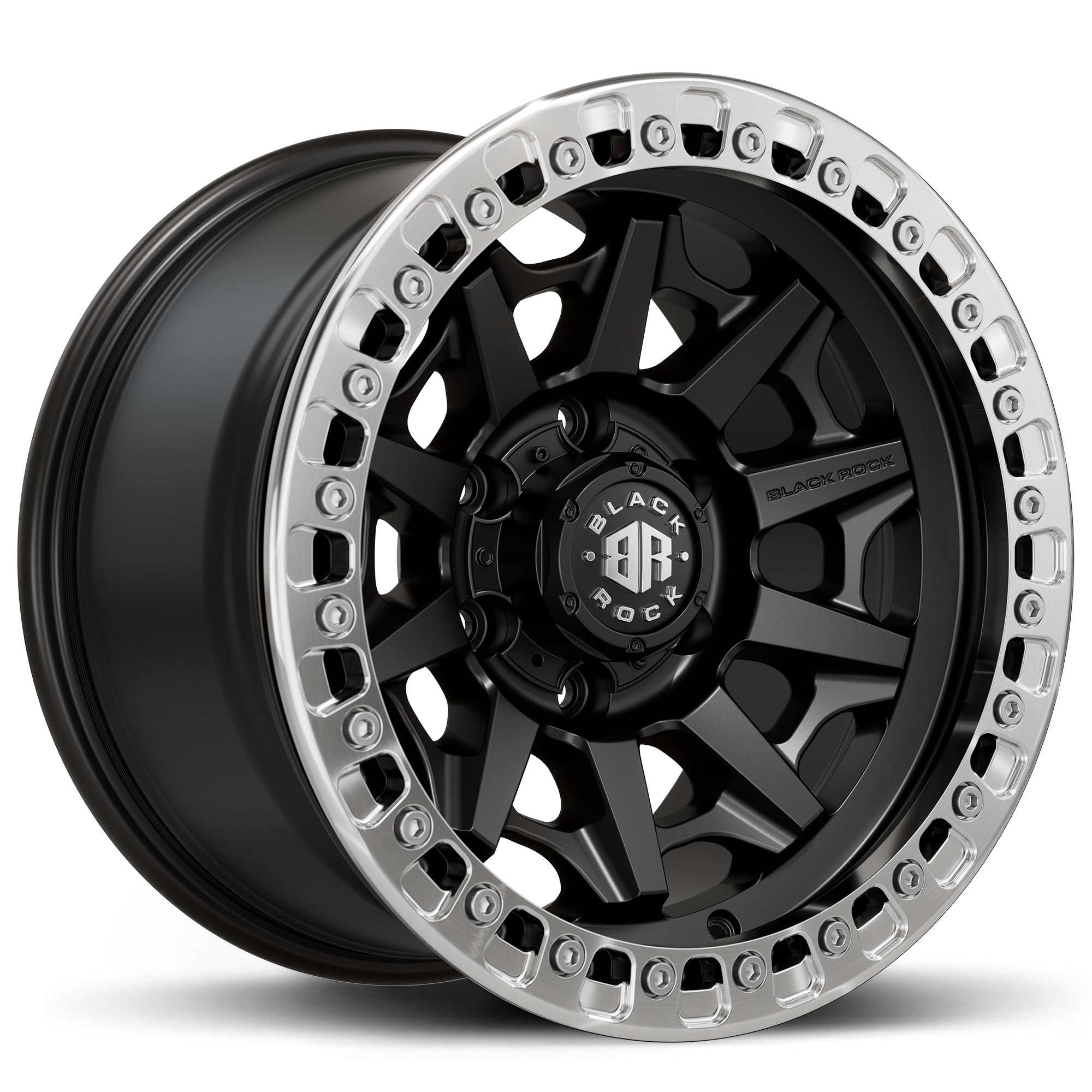 BEADLOCK RIMS BLACK ROCK CAGE SATIN BLACK 17X9 6X139.7