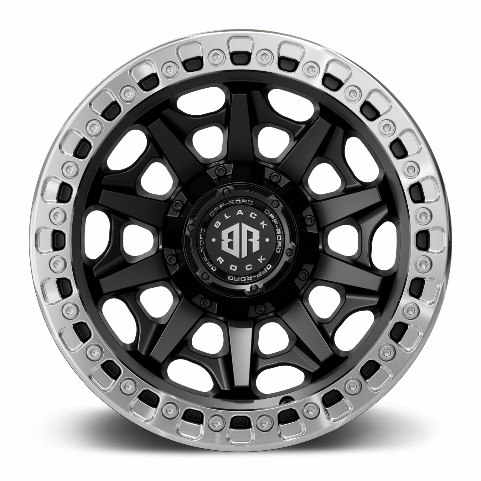 BEADLOCK RIMS BLACK ROCK CAGE SATIN BLACK 17X9 5X120