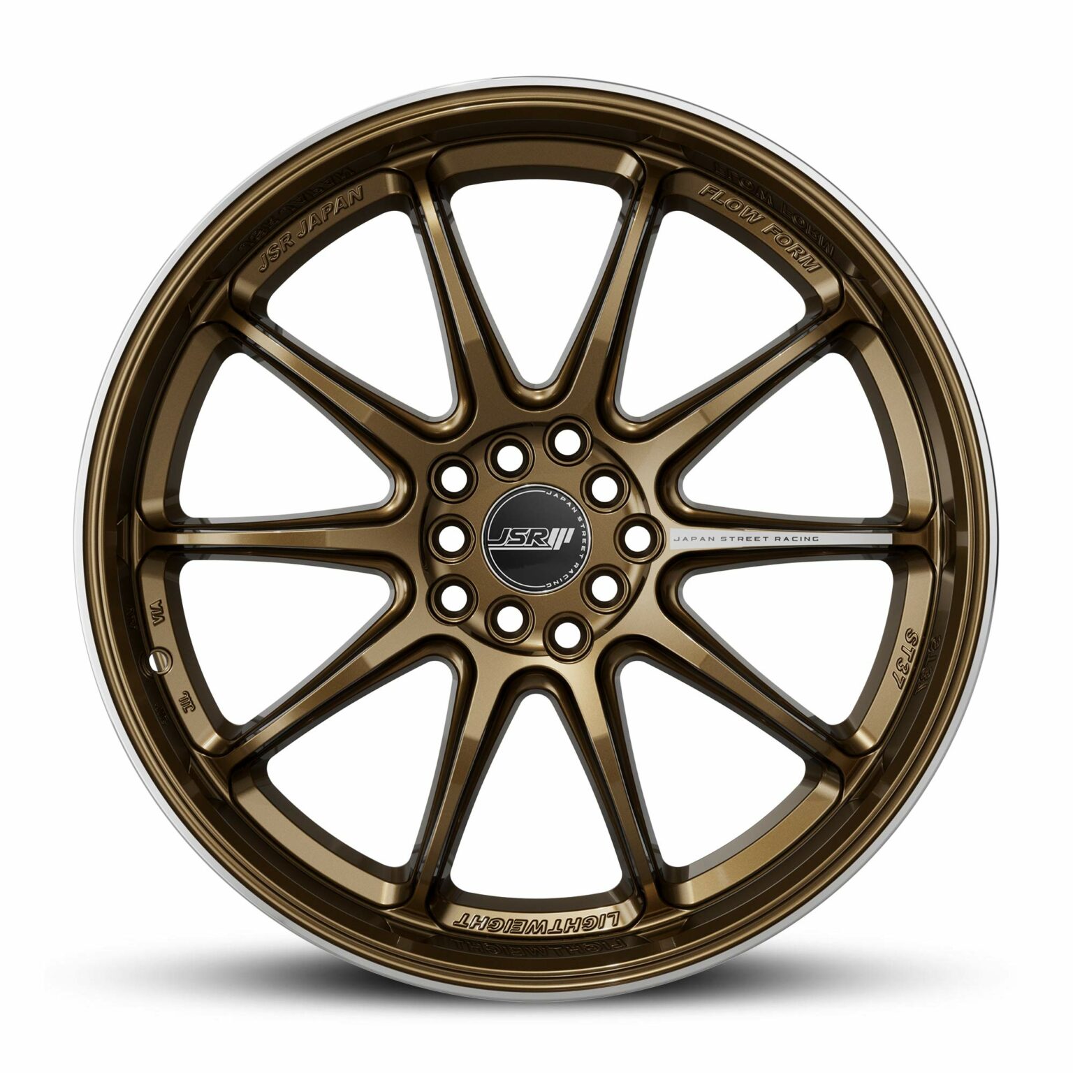 RACING WHEELS JSR ST37 DARK BRONZE MACHINED LIP 19X9.5 5X120 WHEEL