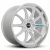 RACING WHEELS JSR ST37 GLOSS WHITE MACHINED LIP 18X8.5 5X120 WHEEL