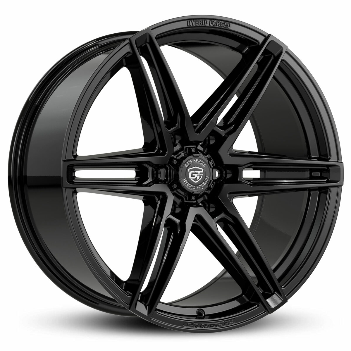 GT FORM GFS2 HYBRID FORGED GLOSS BLACK 20X9.5 6X139.7 WHEEL & TYRE ...