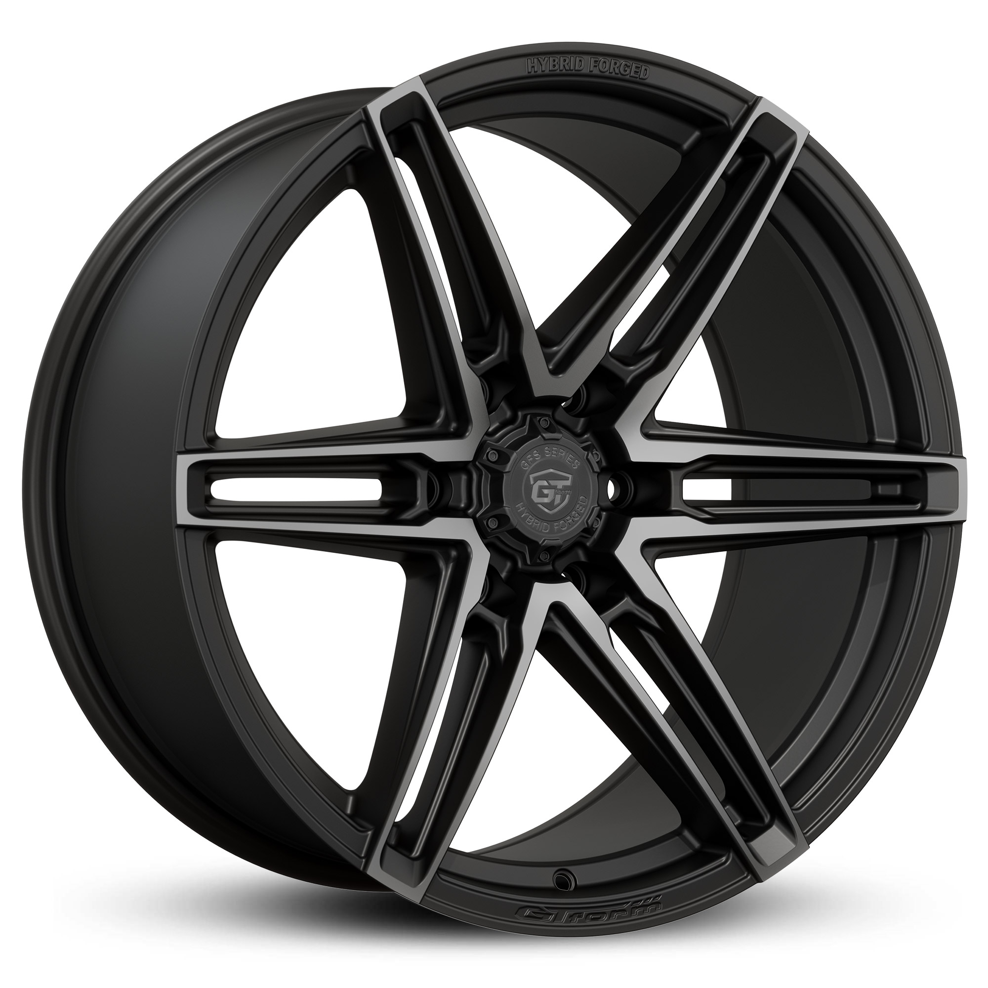 GT FORM GFS2 HYBRID FORGED MATTE BLACK WITH GREY TINT 20X9.5 6X139.7 ...