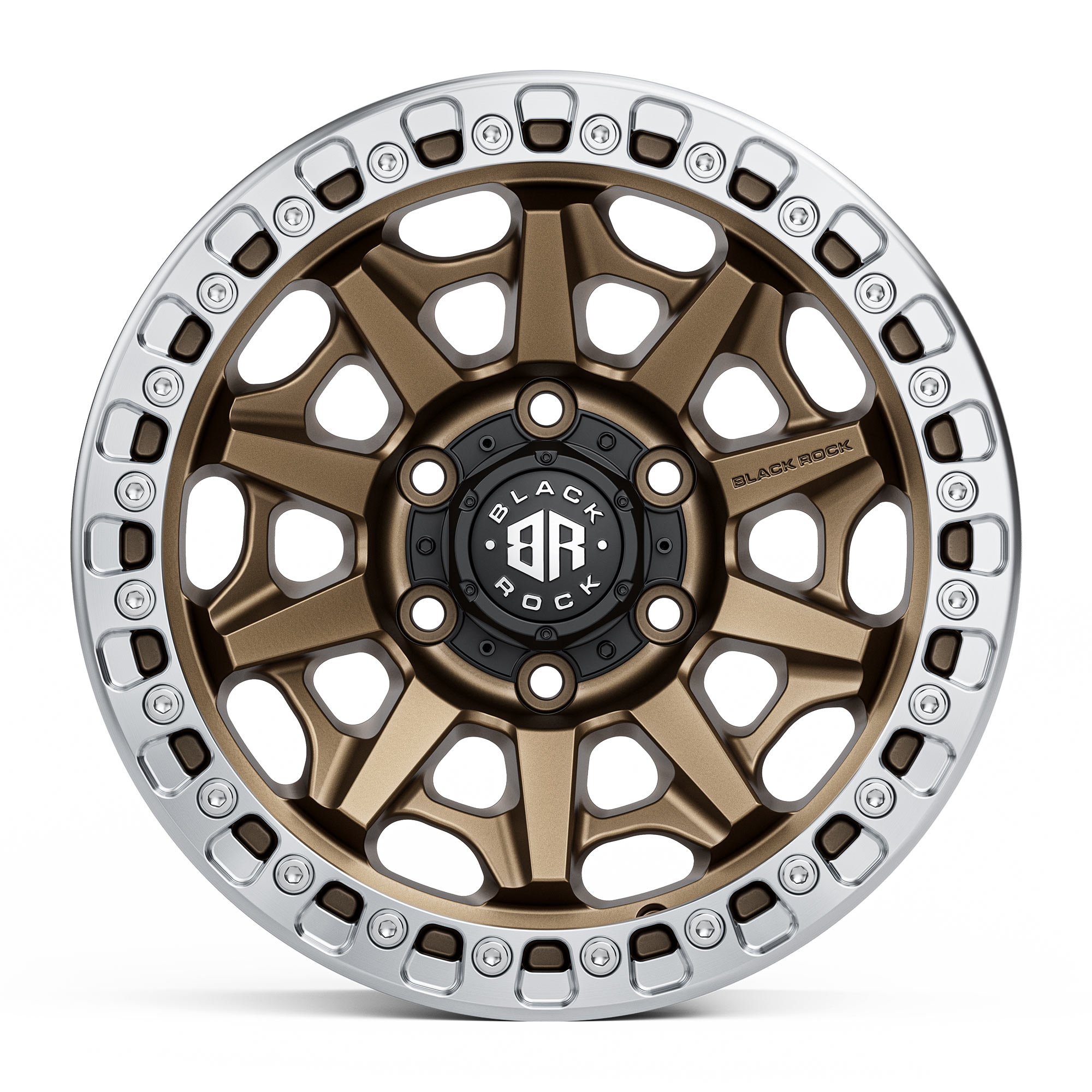 BEADLOCK RIMS BLACK ROCK CAGE DARK BRONZE 17X9 6X139.7