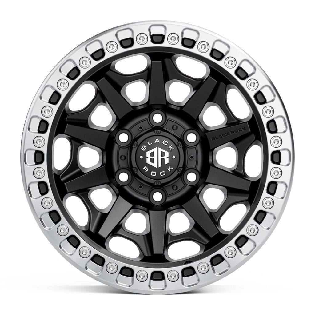 BEADLOCK RIMS BLACK ROCK CAGE SATIN BLACK 17X9 6X139.7