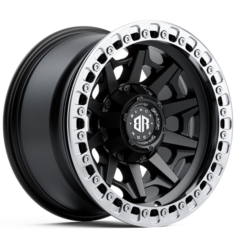 BEADLOCK RIMS BLACK ROCK CAGE SATIN BLACK 17X9 5X150