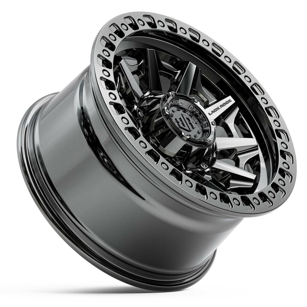 BLACK ROCK CAGE BLACK CHROME 18X9 5X150 WHEEL ONLY - CNC Wheels