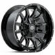 17 INCH 4X4 RIMS BLACK ROCK PREDATOR GLOSS BLACK MILLED 6X139.7