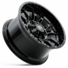 17 INCH 4X4 RIMS BLACK ROCK PREDATOR GLOSS BLACK MILLED 6X139.7
