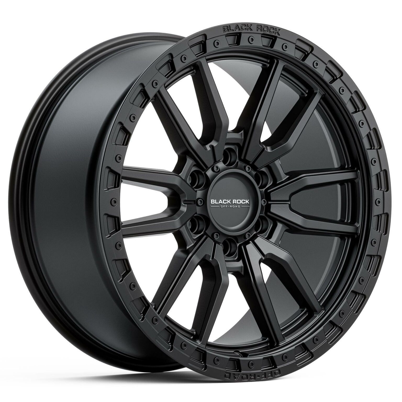 Black Rock Rambler 22 Inch Wheels | 4x4 Rims for Off-Road 4WD