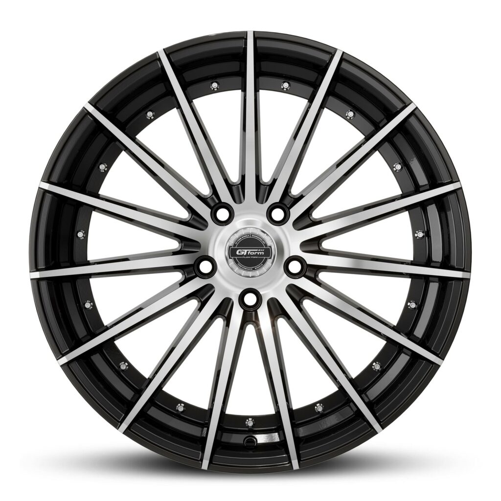 GT FORM ANVIL GLOSS BLACK MACHINED FACE 19X9.5 5X114.3 WHEEL | CNC Wheels