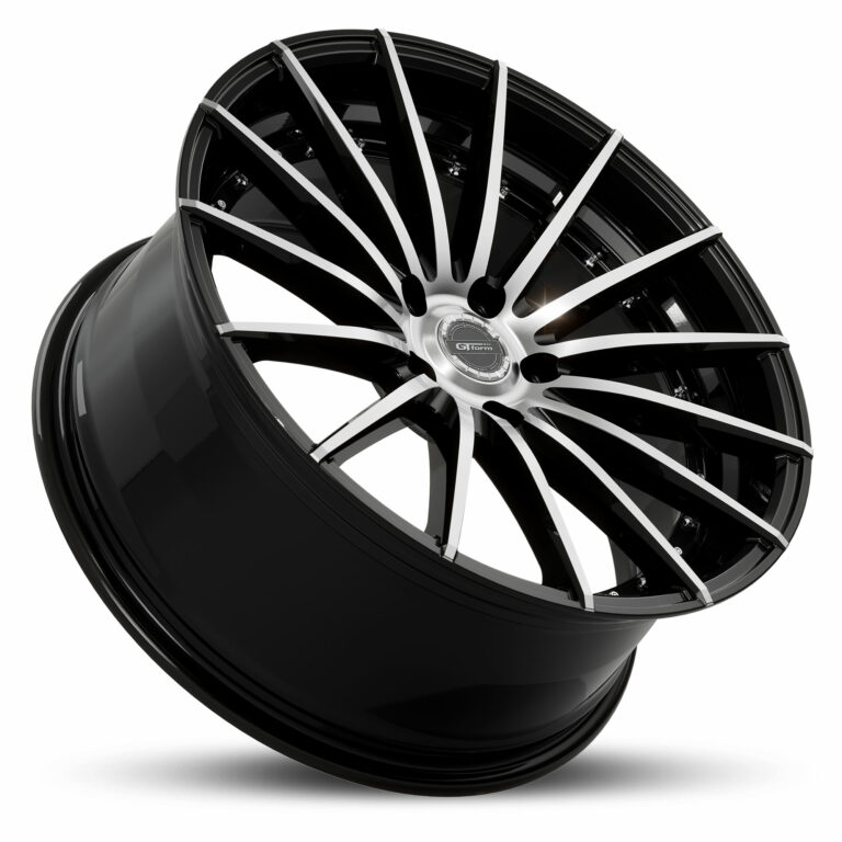 GT FORM ANVIL GLOSS BLACK MACHINED FACE 19X8.5 5X115 WHEEL & TYRE ...