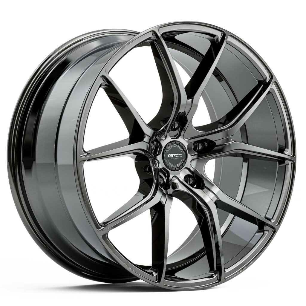 GT FORM VENOM BLACK CHROME 22X10 5X118 WHEEL ONLY - CNC Wheels