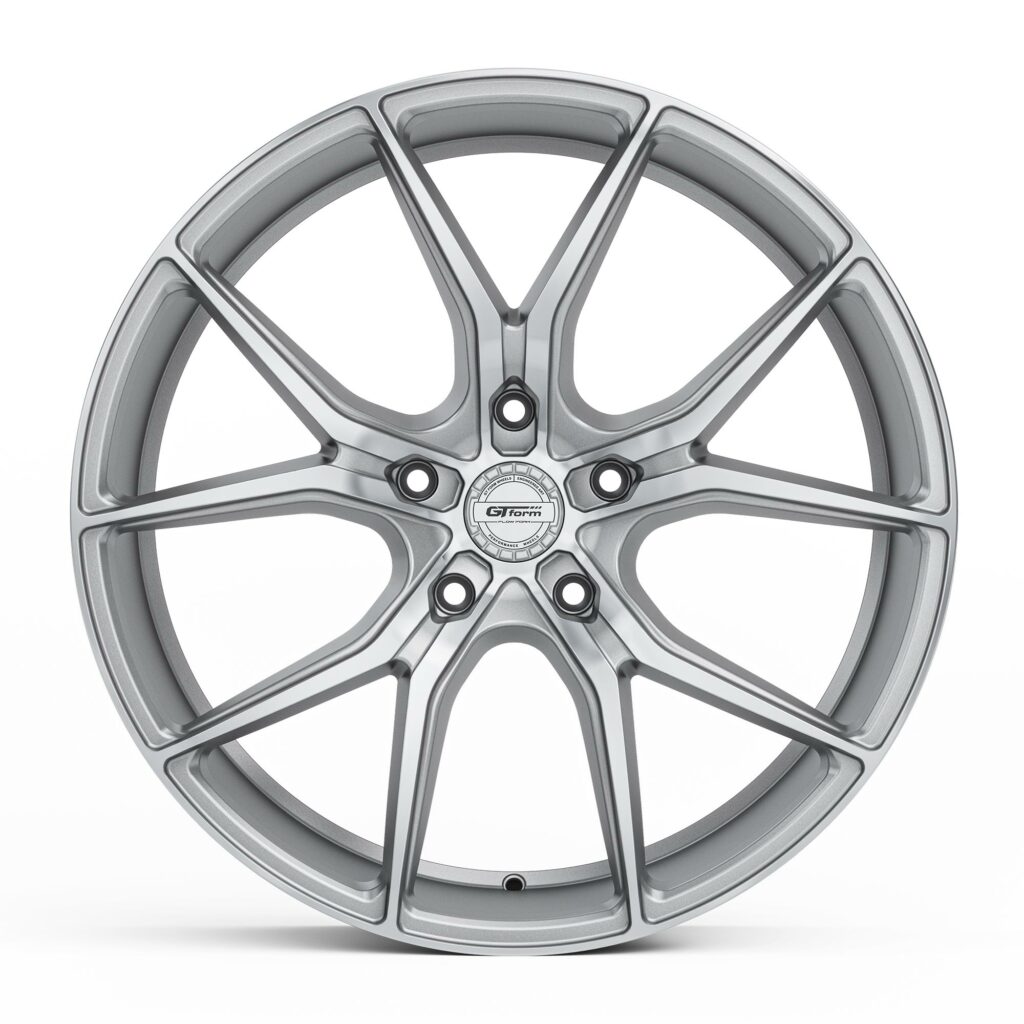 GT FORM VENOM SILVER MACHINED FACE 19X8.5 5X114.3 WHEEL WHEEL | CNC Wheels