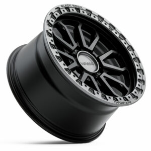 BLACK ROCK COBRA WHEELS SATIN BLACK GUNMETAL GREY RING 17X9 6X139.7 ...
