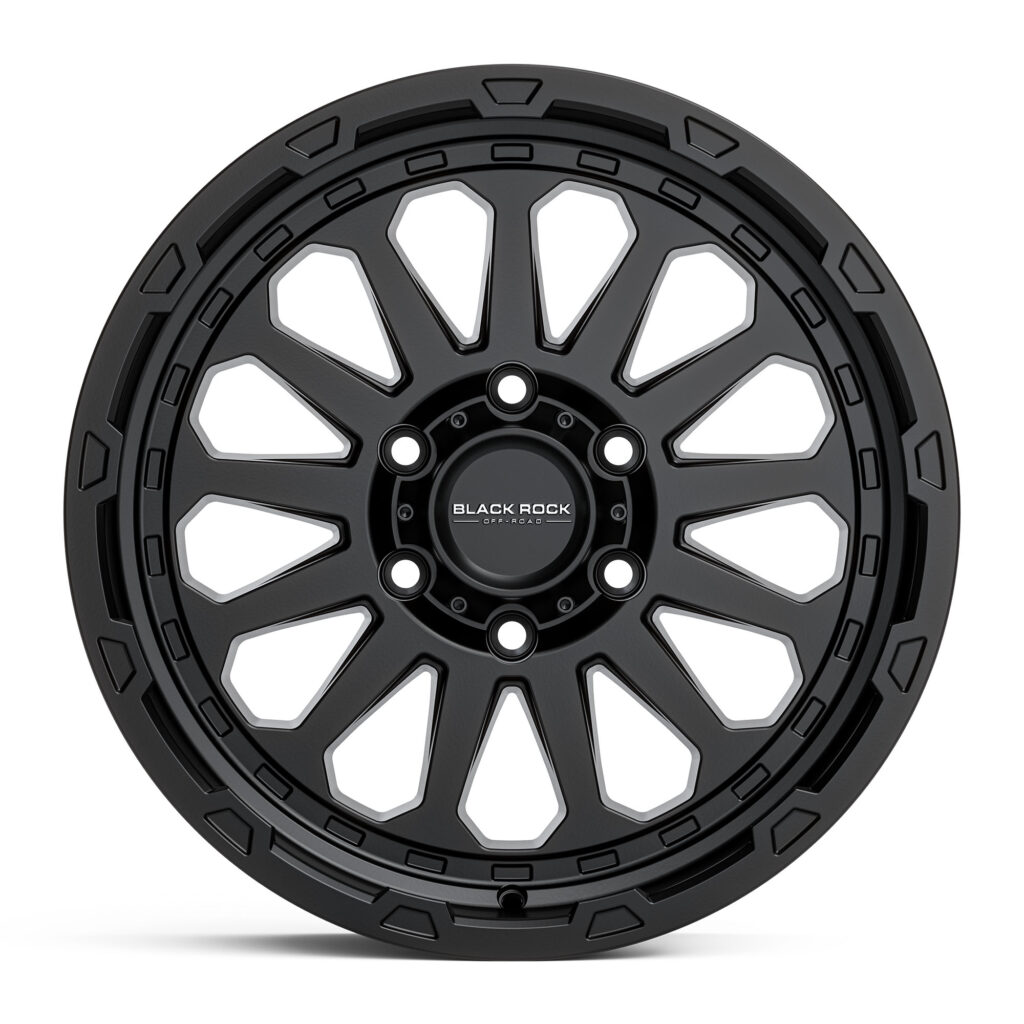 BLACK ROCK PRIME SATIN BLACK 18X9 6X139.7 WHEEL - CNC Wheels