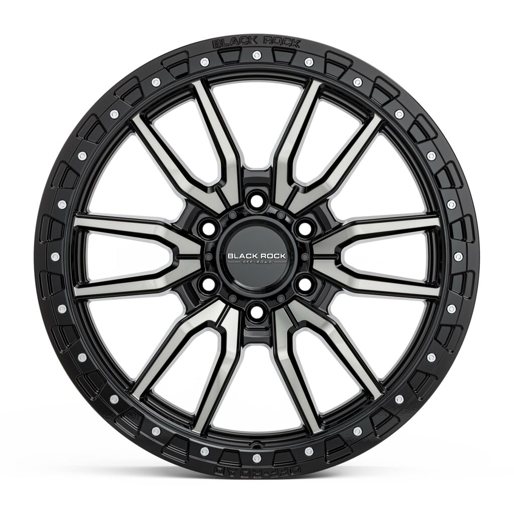 BLACK ROCK RAMBLER GLOSS BLACK TINTED 20X9 6X139.7 WHEEL & TYRE PACKAGE ...