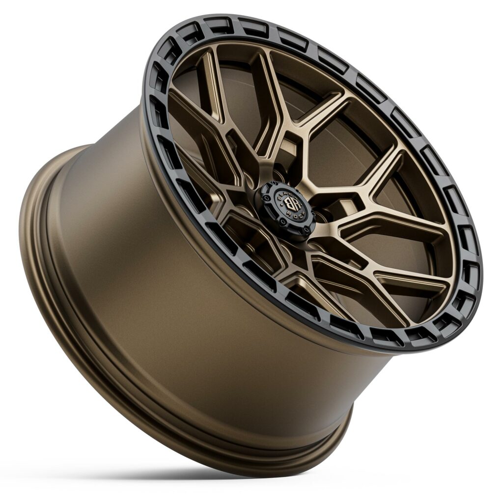 BLACK ROCK VIPER DARK BRONZE BLACK RING 17X9 6X139.7 WHEEL - CNC Wheels