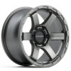 BLACK ROCK GRIP SATIN GUNMETAL GREY 17X9 6X139.7 WHEEL - CNC Wheels