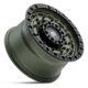 BLACK ROCK MILITARY ARMY GREEN WITH BLACK RING 17X9 6X130 WHEEL - CNC ...