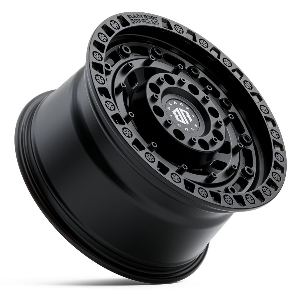 BLACK ROCK MILITARY SATIN BLACK 20X9 6X130 WHEEL - CNC Wheels