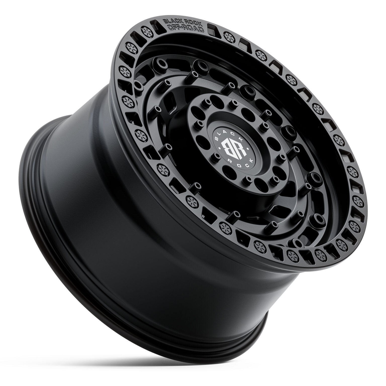 BLACK ROCK MILITARY SATIN BLACK 17X9 6X139.7 WHEEL - CNC Wheels