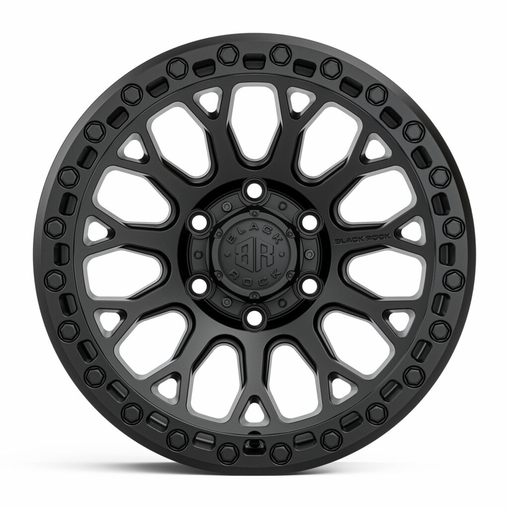 4X4 RIMS BLACK ROCK SPIDER SATIN BLACK 18 INCH 6X139.7