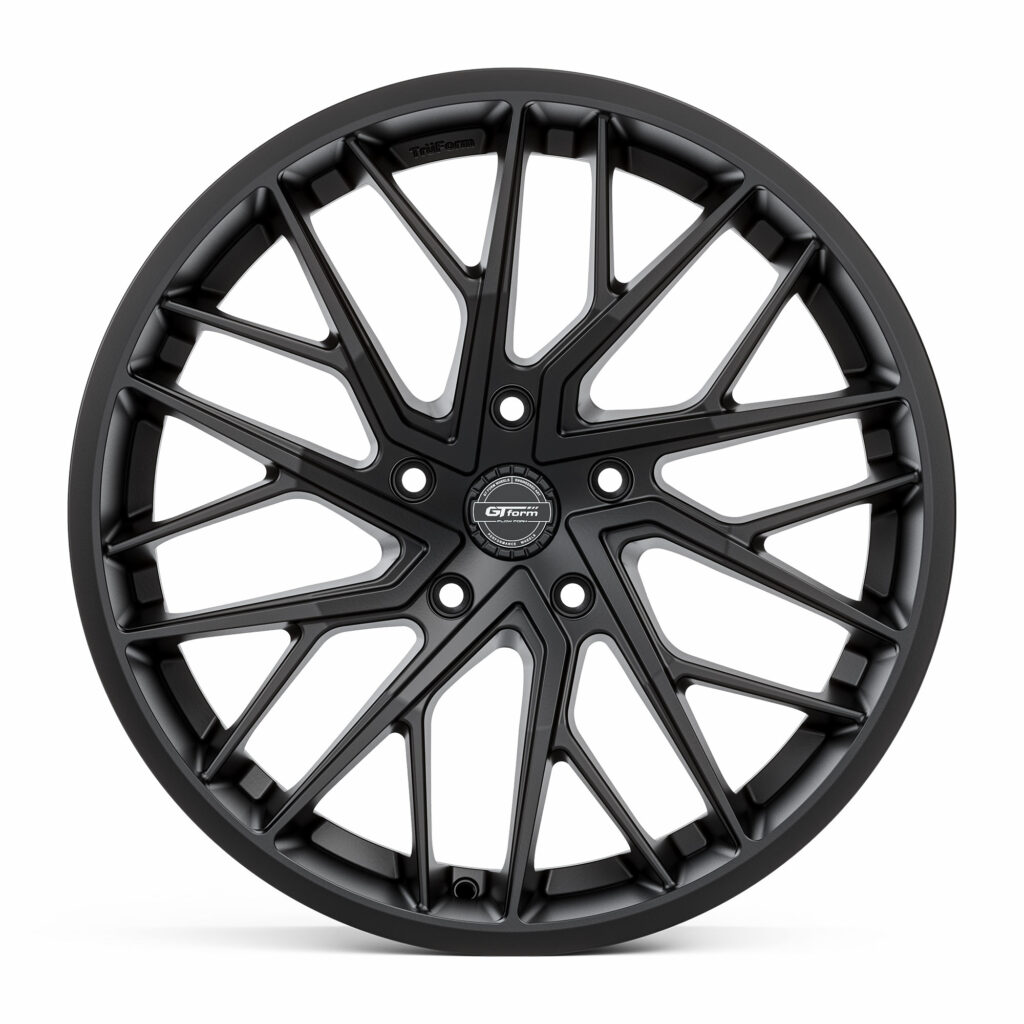 GT FORM VERTEX SATIN BLACK 20X8.5 5X114.3 WHEEL - CNC Wheels