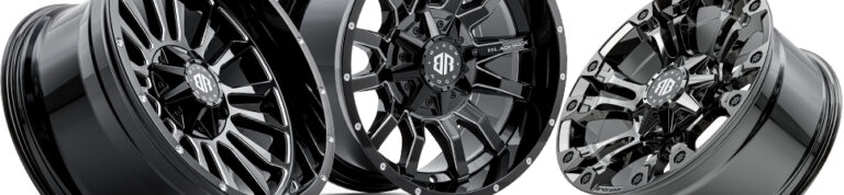 BLACK ROCK PREDATOR GLOSS BLACK MILLED 20X10 6X139.7 WHEEL - CNC Wheels