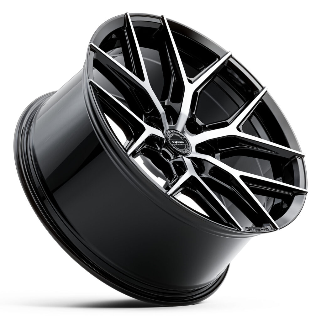 GT FORM GFS1 GLOSS BLACK MACHINED FACE 20X9 6X139.7 WHEEL - CNC Wheels