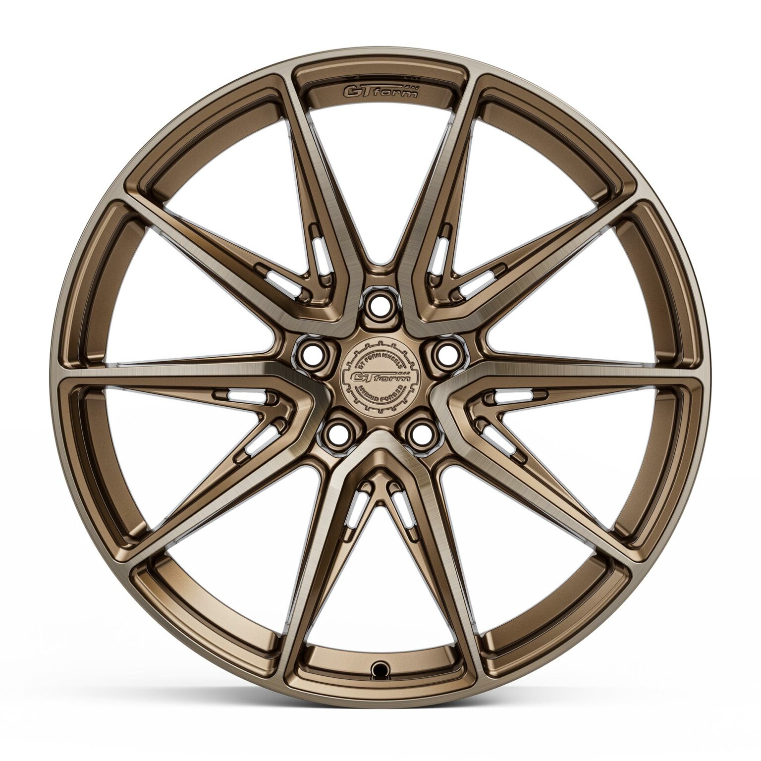 GT FORM HF2.1 HYBRID FORGED BRUSHED BRONZE 20X12 5X120 WHEEL - CNC Wheels