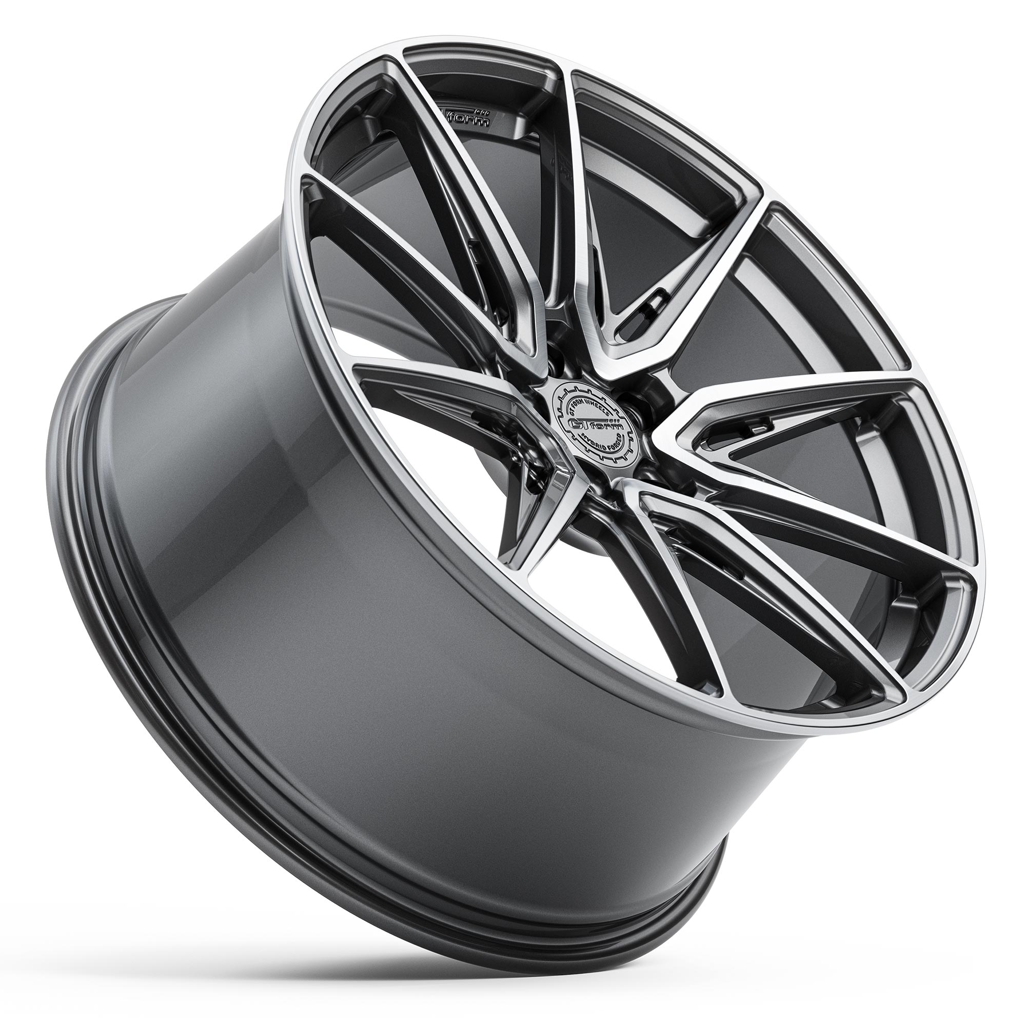 GT FORM HF2.1 HYBRID FORGED BRUSHED TITANIUM 20X9 5X108 WHEEL - CNC Wheels