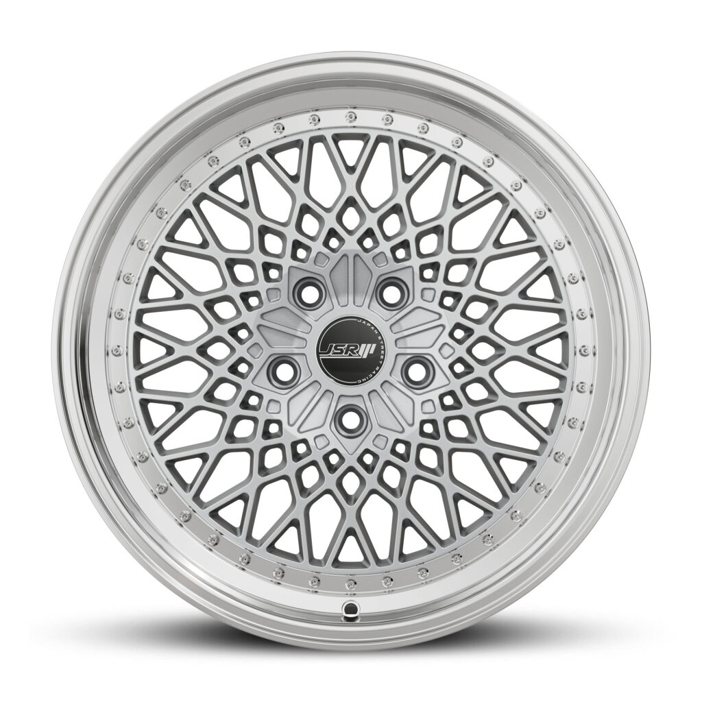 JSR ST19 SILVER POLISHED LIP 18X8.5 5X100 WHEEL - CNC Wheels