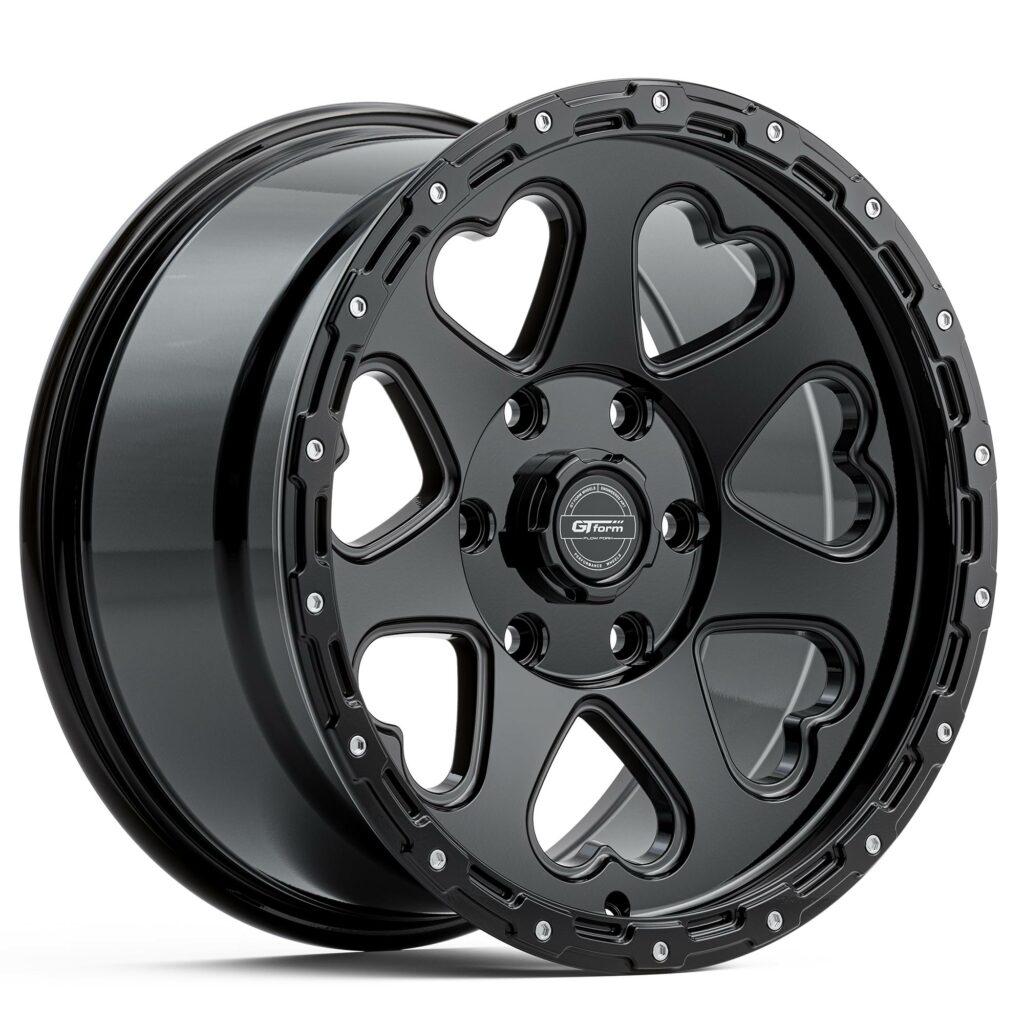 GT FORM HEARTS SUV WHEELS GLOSS BLACK 17X9 6X139.7