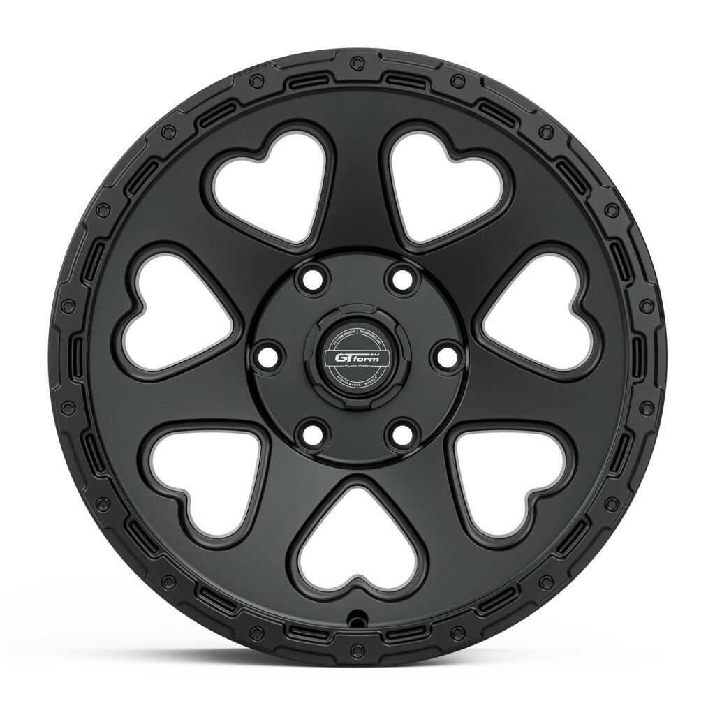 GT FORM HEARTS SUV WHEELS SATIN BLACK 17X9 6X139.7