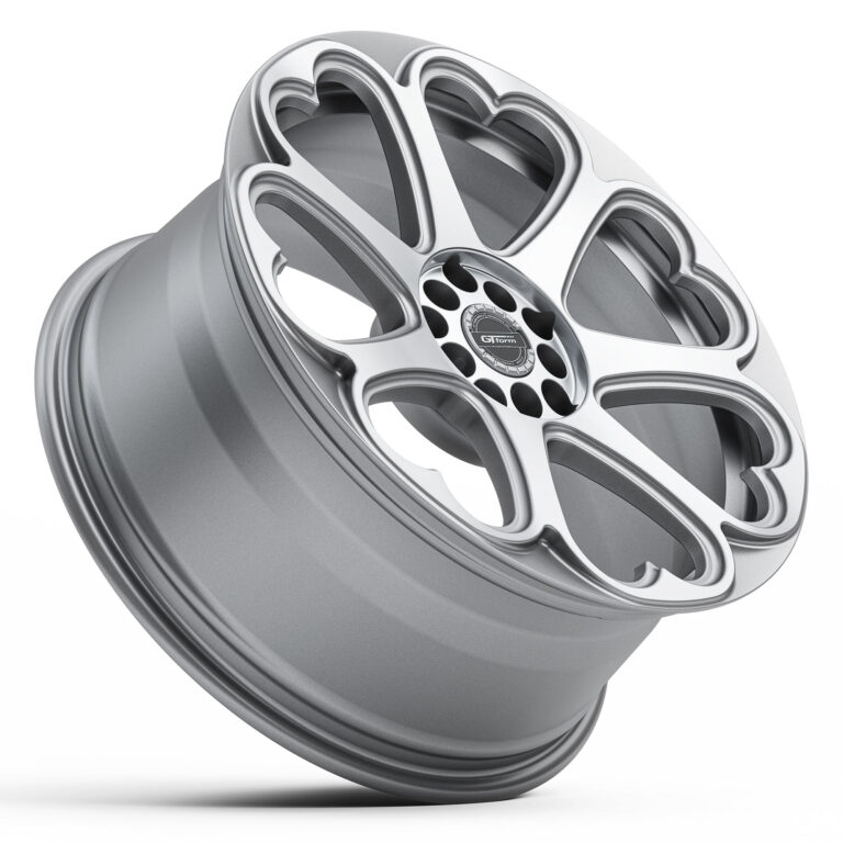 GT FORM HEARTS SILVER MACHINED 18X8.5 5X108 WHEEL | CNC Wheels