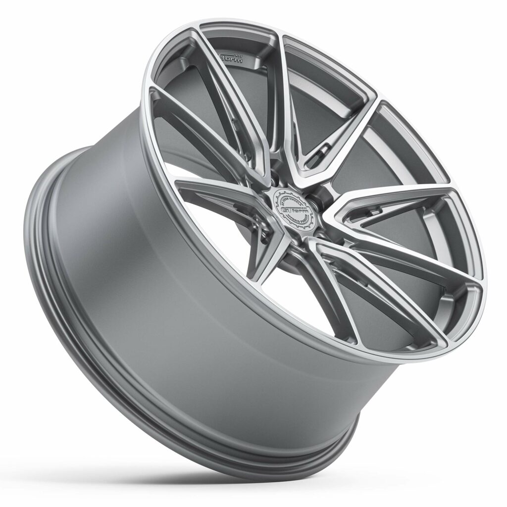 GT FORM HF2.1 HYBRID FORGED BRUSHED TITANIUM 20X12 5X112 WHEEL - CNC Wheels
