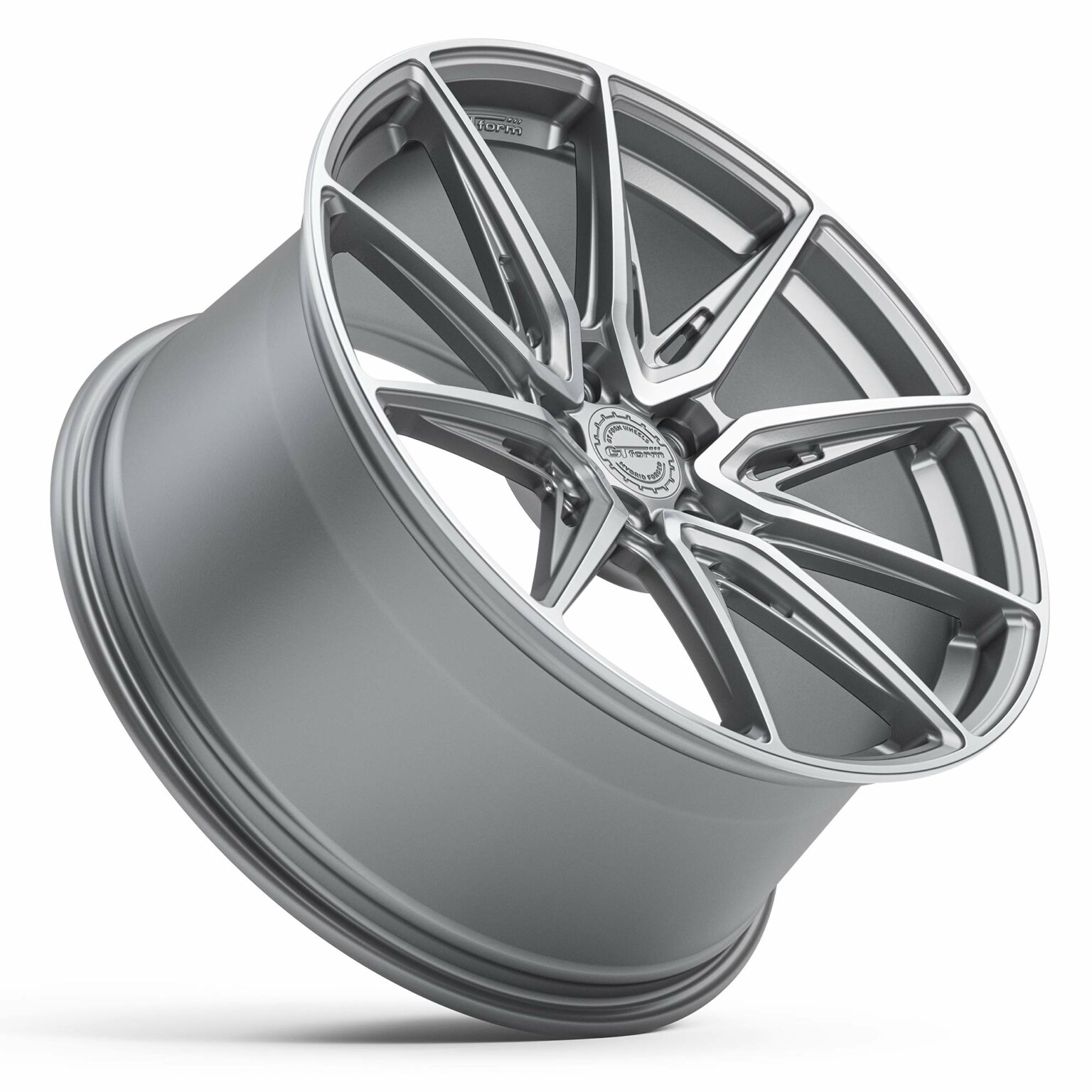 GT FORM HF2.1 HYBRID FORGED BRUSHED TITANIUM 20X12 5X112 WHEEL - CNC Wheels